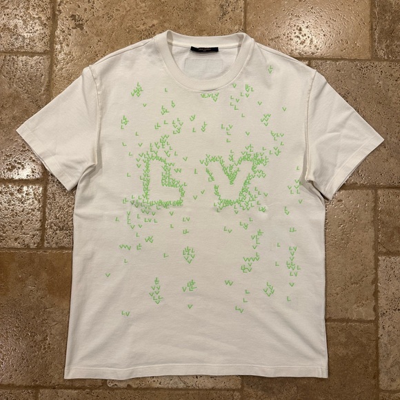 Louis Vuitton | Shirts | Louis Vuitton Lv Spread Plane Embroidery Logo ...